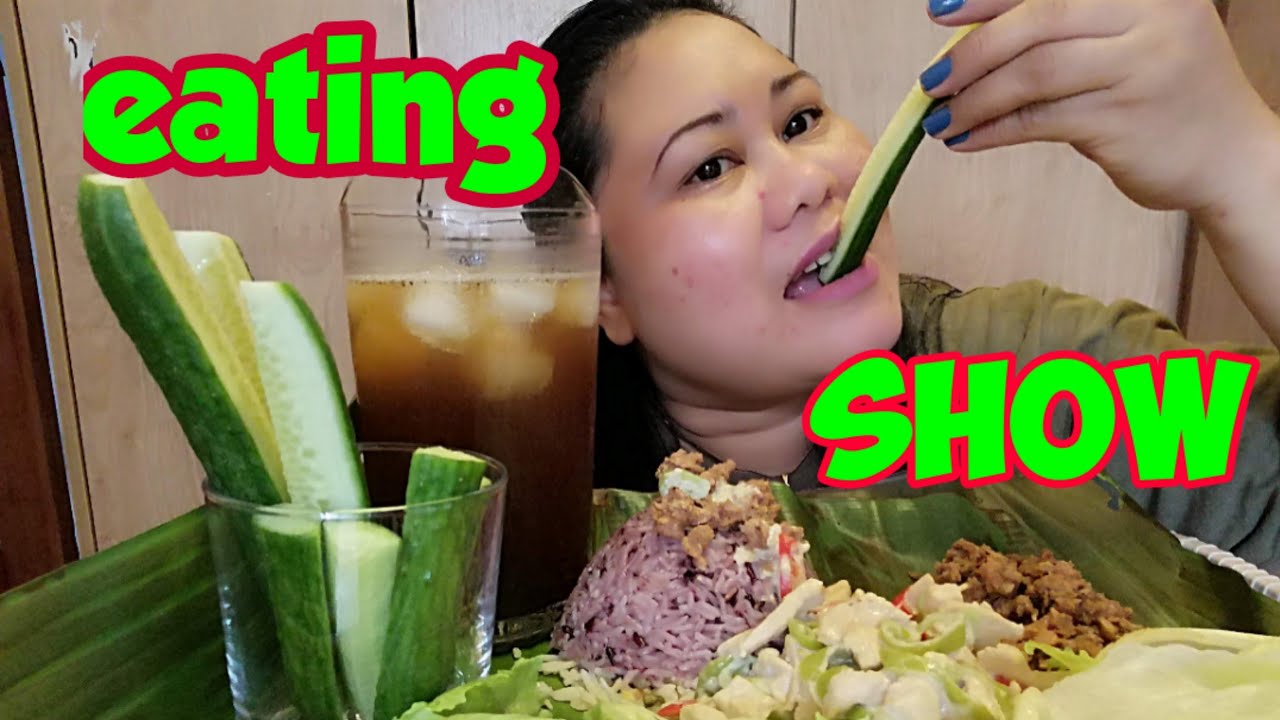 The Best Eating Show😋,Pinoy Mukbang,Spicy Chicken Bicol Express+555 ...