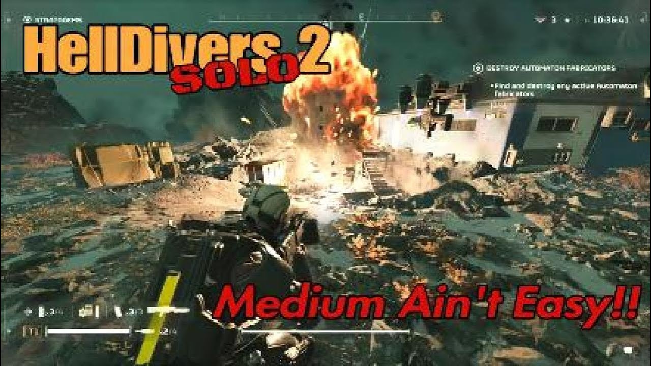 HellDivers 2- Medium Ain't Easy!! - YouTube