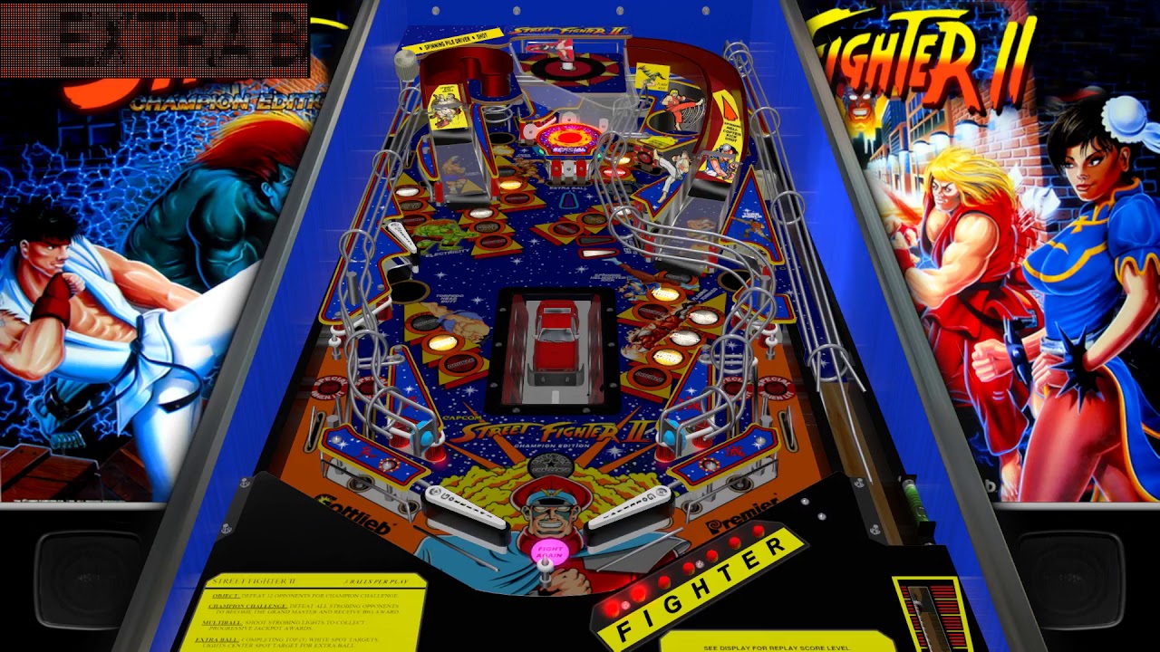Street Fighter II Champion Edition Pinball VPX - YouTube