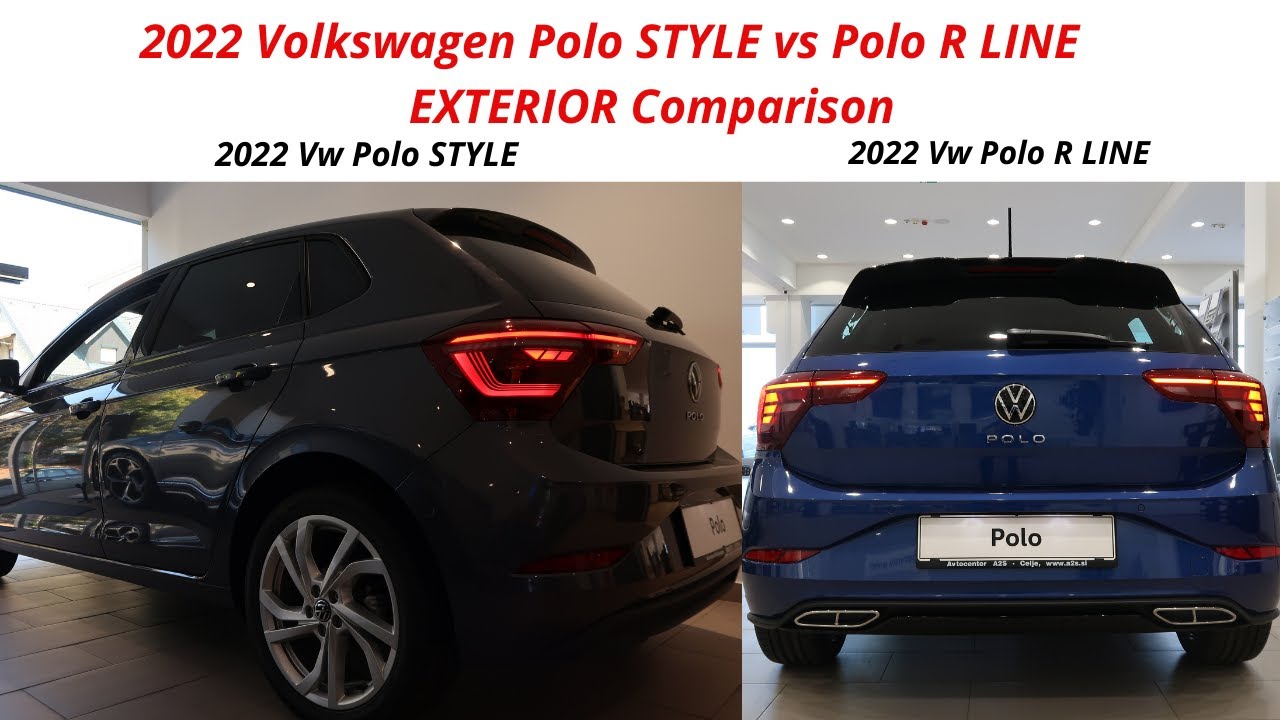 2022 Volkswagen Polo R Line vs Vw Polo Style - EXTERIOR Comparison by ...