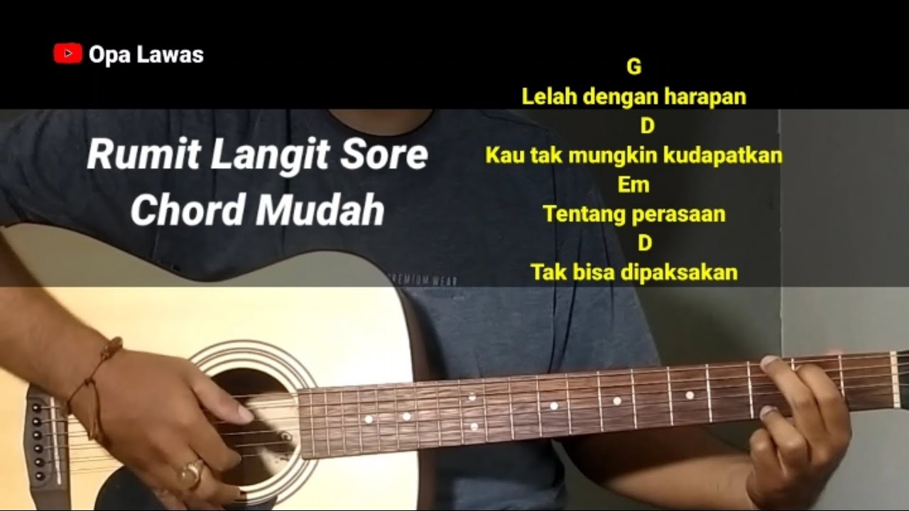 Kunci Gitar Rumit - Langit Sore Chord Gampang - YouTube