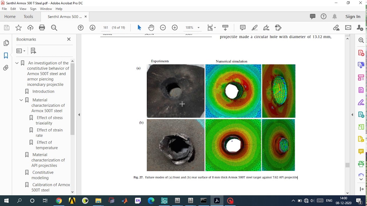 Johnson cook model in Ls-Dyna with erosion control - YouTube