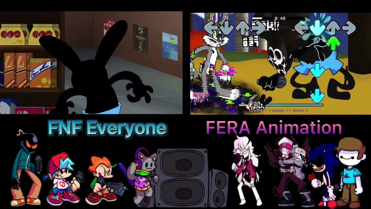 FNF-Chasing but Every Amount character sings it Animation and Original ...