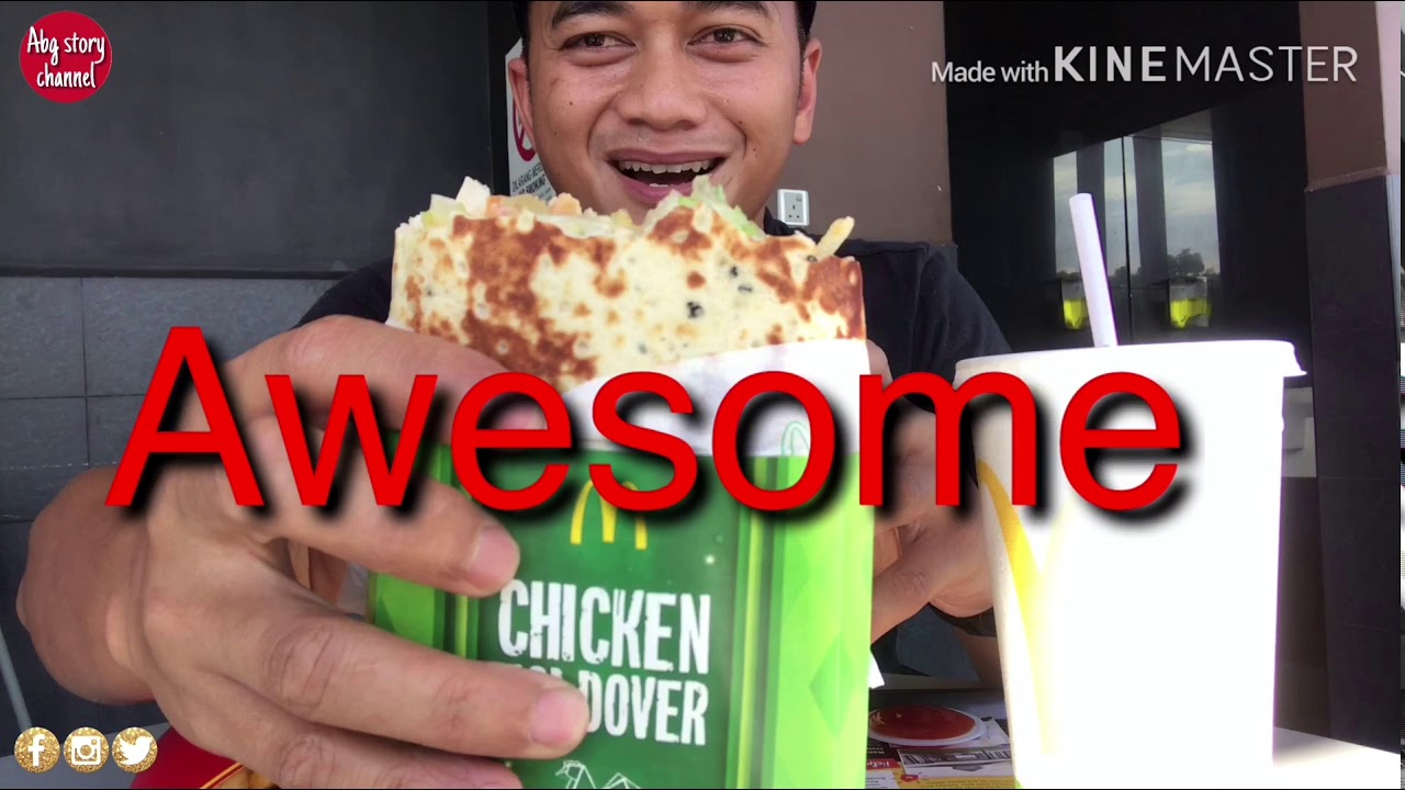 Chicken Foldover mcdonalds - YouTube