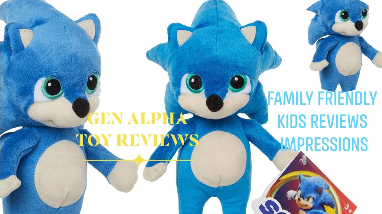 Baby Sonic Plush Review: Gen Alpha Toys Sonic Movie plush review - YouTube