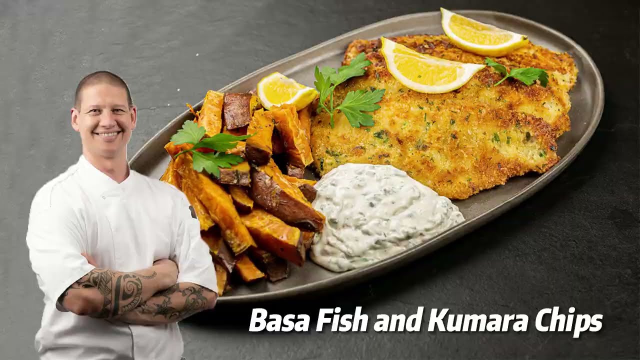 Basa Fish and Kumara Chips ｜Crispy Basa Fillet｜Simple Recipe | 4k ...