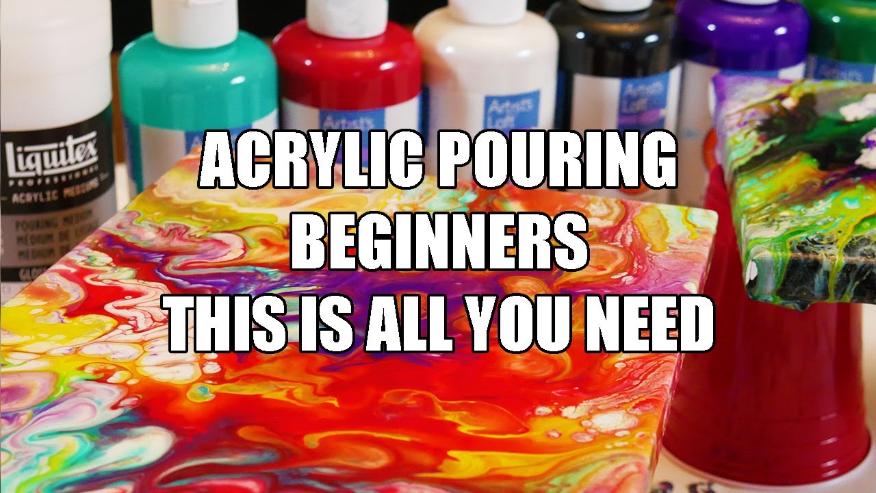 ACRYLIC POURING BASICS | Step by step tutorial | THE ONLY THINGS YOU ...