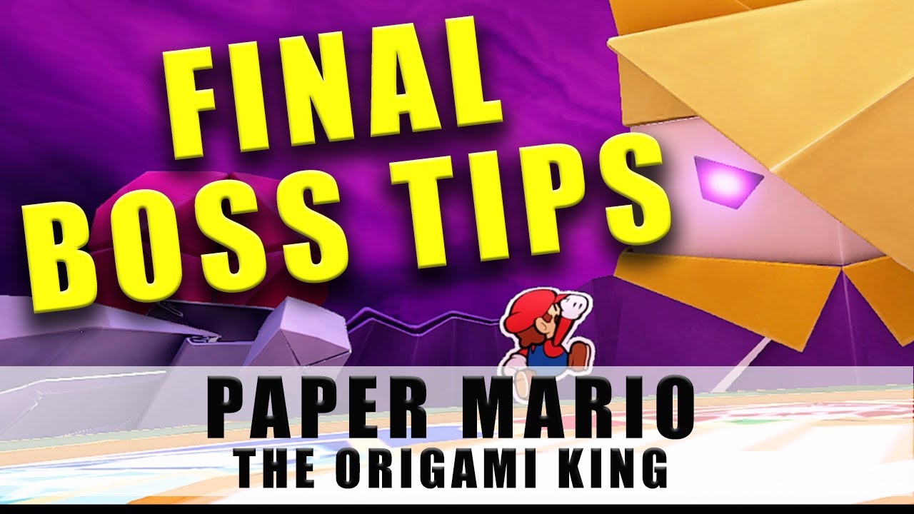 Paper Mario The Origami King Olly Boss Fight tips - How to beat Olly ...