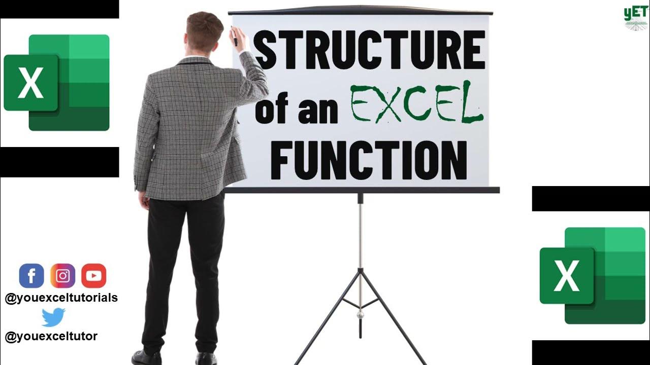 The structure of an Excel Function || A beginner’s guide - YouTube