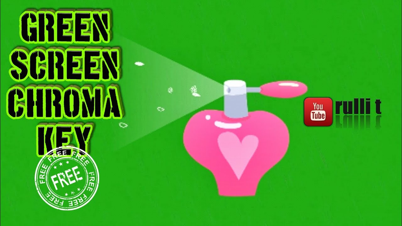 Green Screen HD - SPLASH, SPRAY PERFUME animation 🔊 sound - YouTube