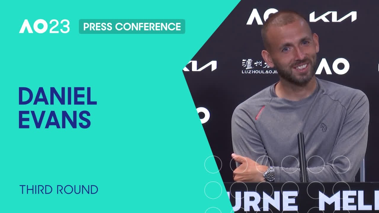 Daniel Evans Press Conference | Australian Open 2023 Third Round - YouTube