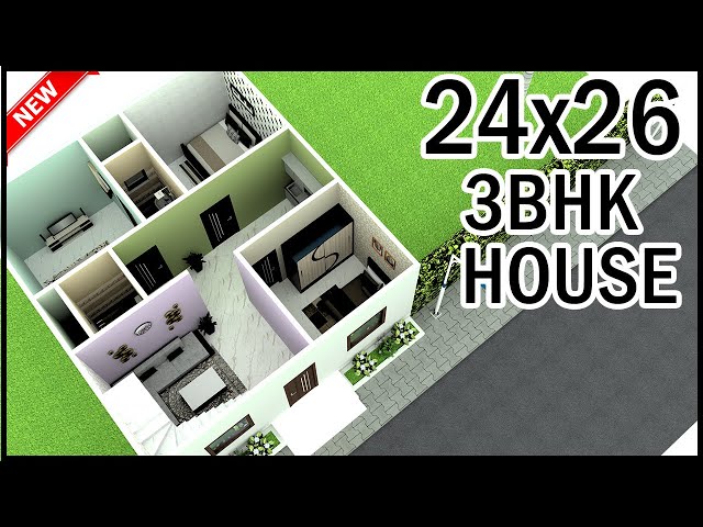3bhk 3d House Map