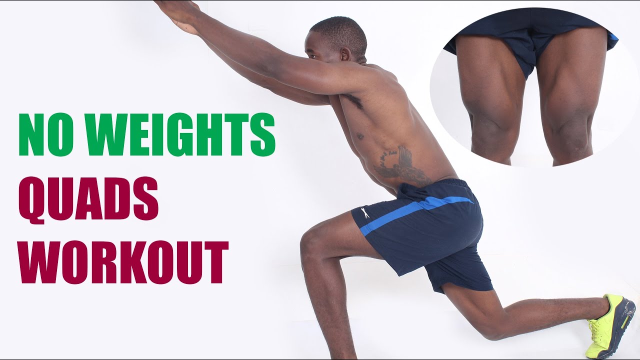 The Best Quad Workout At Home Without Weights (10 Minutes) - YouTube