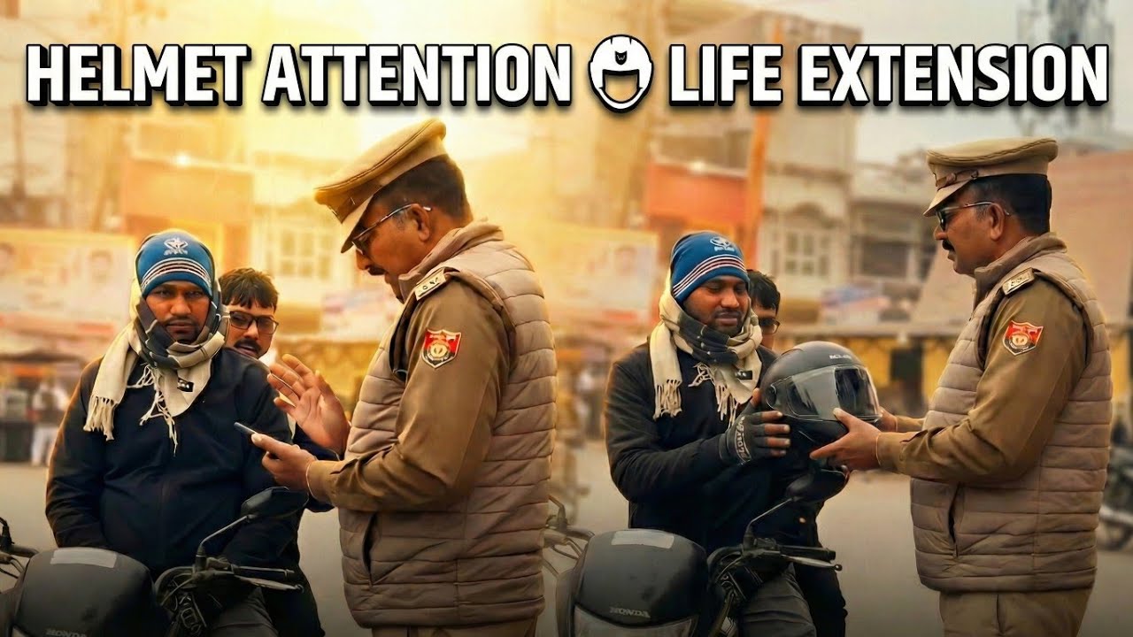 Helmet attention ⛑️Life extension. #trafficawarenes #insurance #helmet ...