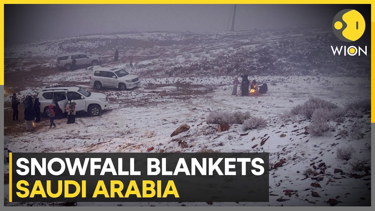 Saudi Arabia: Rare Snowfall Blankets Saudi Arabia's Ha'il | WION - YouTube