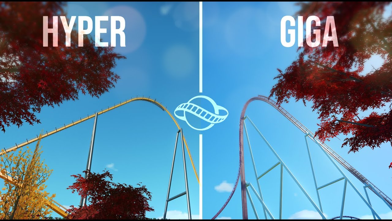 Hyper VS Giga-Planet coaster- - YouTube