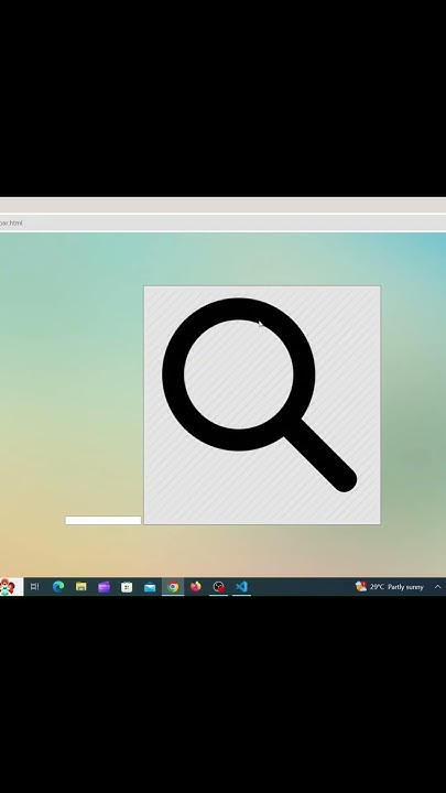 A Working Search Bar using only HTML & CSS #coding #css #html #software #shorts - YouTube
