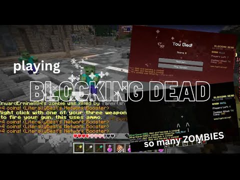 playing blocking dead | minecraft - YouTube