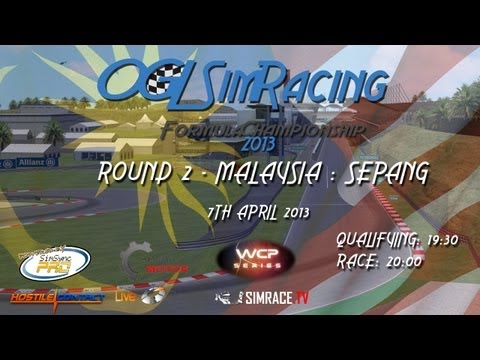 OGLSimRacing - Formula Championship 2013 - Round 2 : Sepang:Malaysia