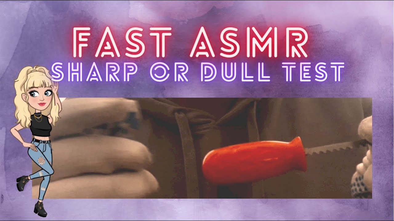 ASMR Sharp or Dull Test in 3 Minutes | Subscriber Request for Iam Ina 💚 ...