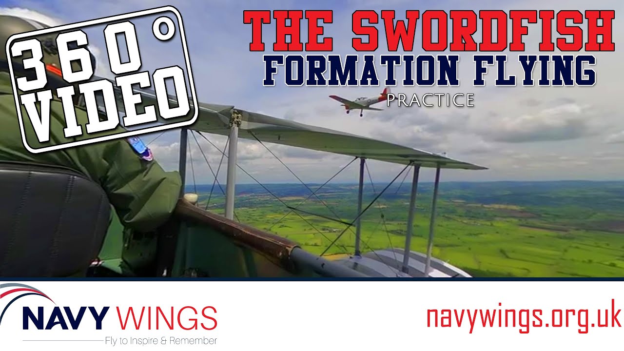 360° Formation Flying Practice with the Fairey Swordfish! - YouTube