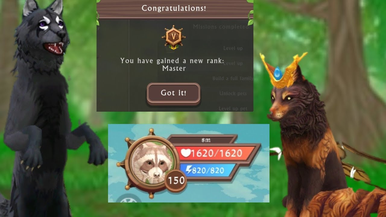 Reaching Master Rank and Fox lvl 150 ( Transformation : Racoon ...