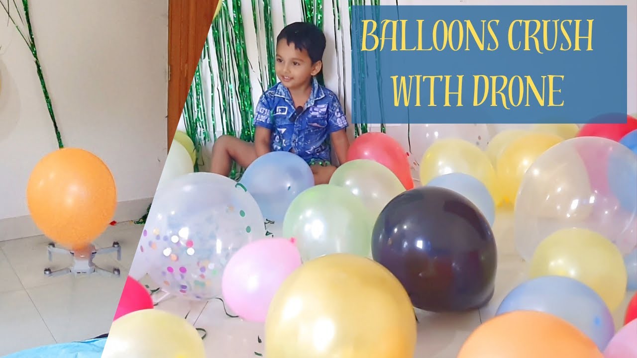 Balloons Crush with Drone – Satisfying Slow Motion Popping! - YouTube