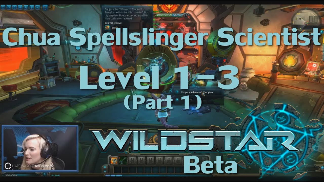 WildStar Beta: Chua - Spellslinger Lvl 1-3 (Tutorial) (Pt.1) - YouTube