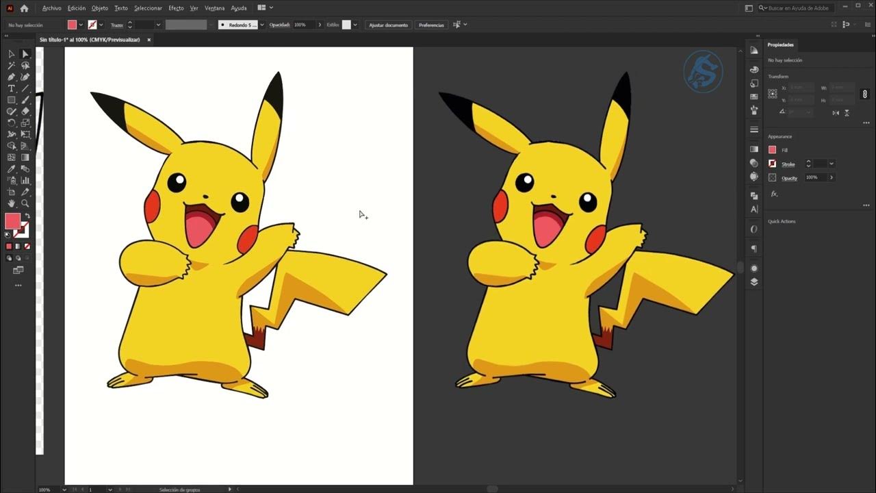 ¿Cómo VECTORIZAR una imagen en illustrator automáticamente? - YouTube