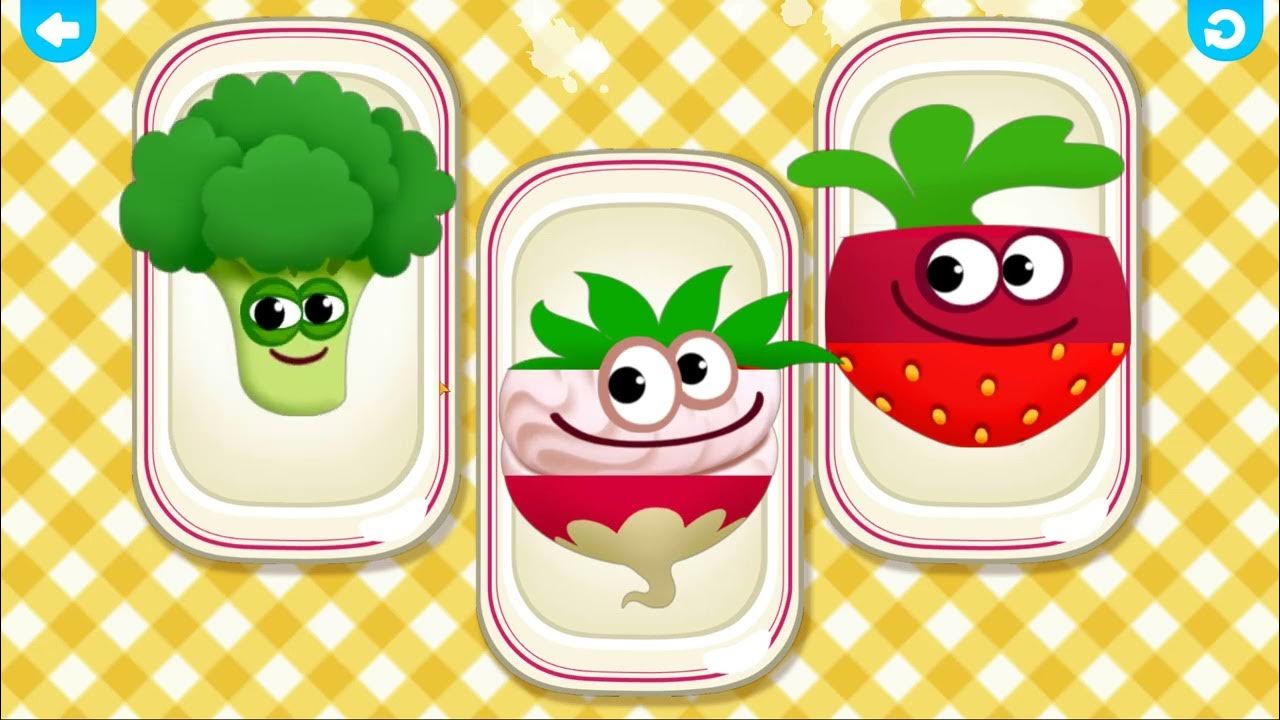 Learning Games - Funny Food 2 - Educational For PreSchool - Puzzles ...