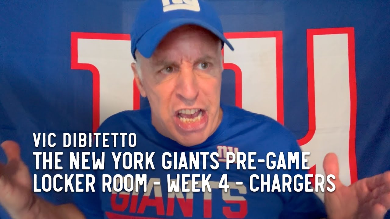 The New York Giants Pre-Game Locker Room - Week 4 - Chargers - YouTube