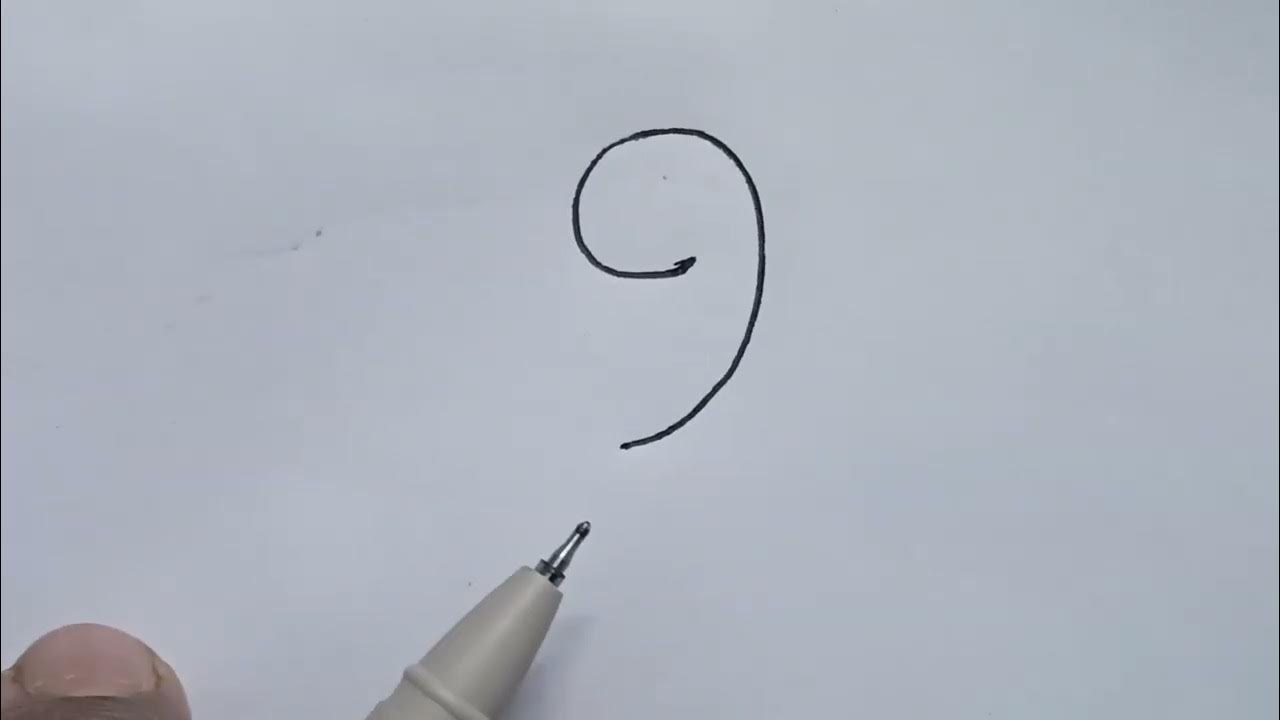 How To Draw Elephant Using Number Nine || Kids Drawing Classes - YouTube