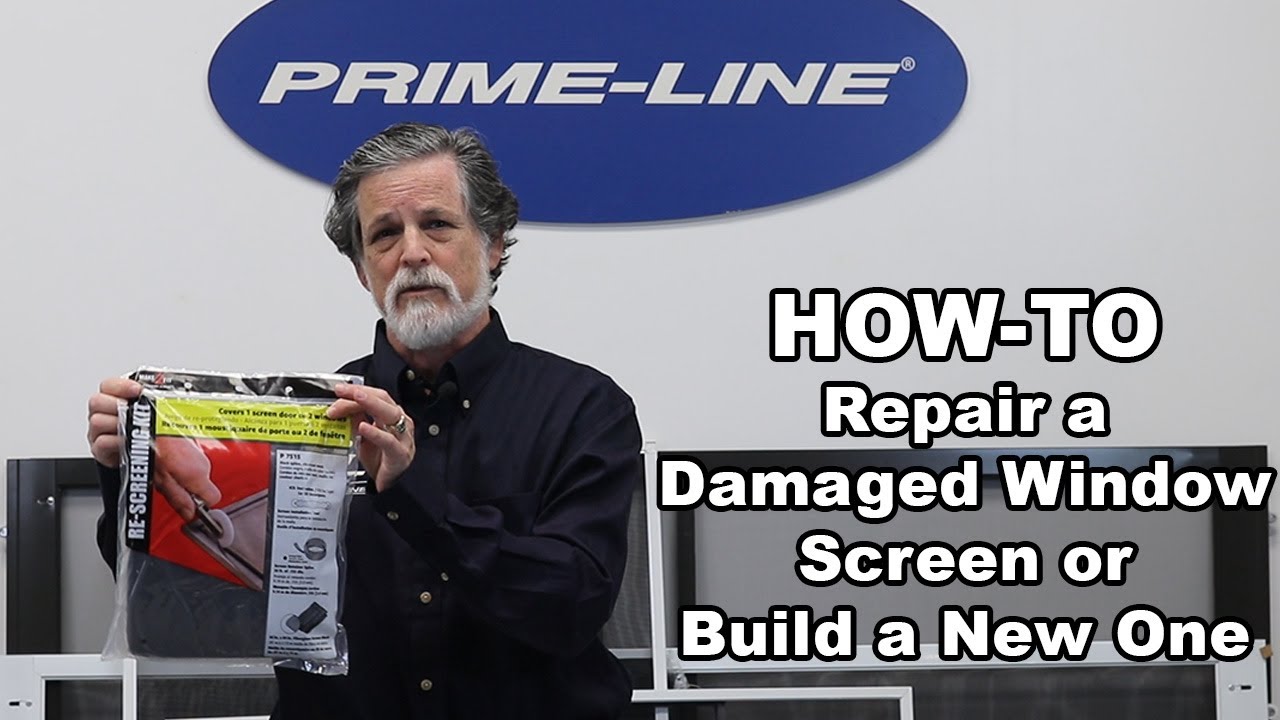 How-To: Repair Damage Window Screens or Build New Ones - YouTube