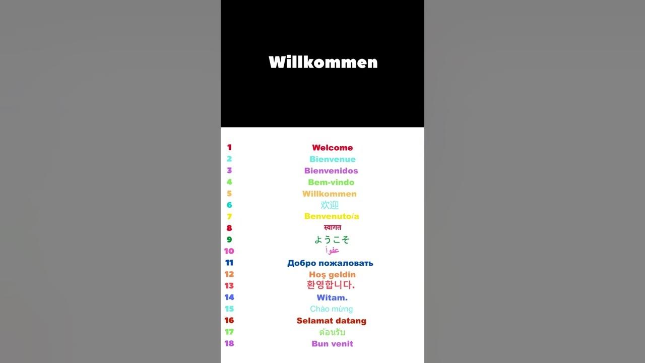 How To Say WELCOME In German YouTube how-to-say-welcome-in-german-youtube