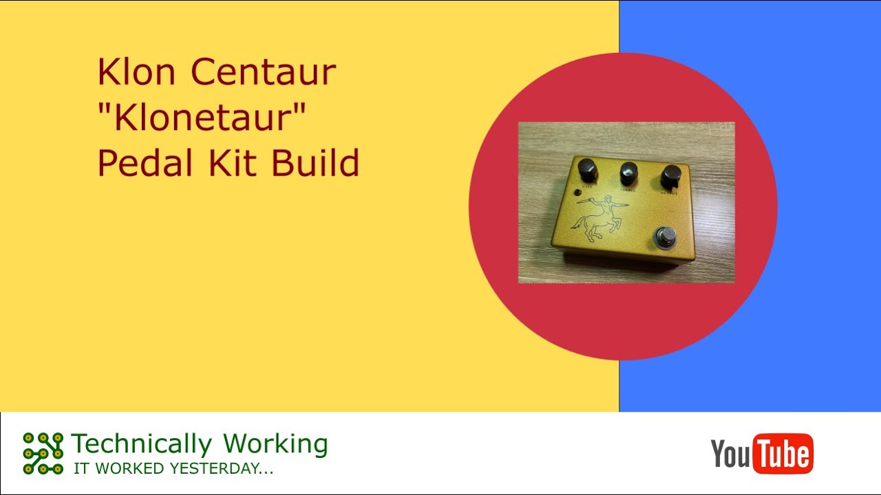 LANDTONE Klon Centaur "Klonetaur" DIY kit build log. - YouTube