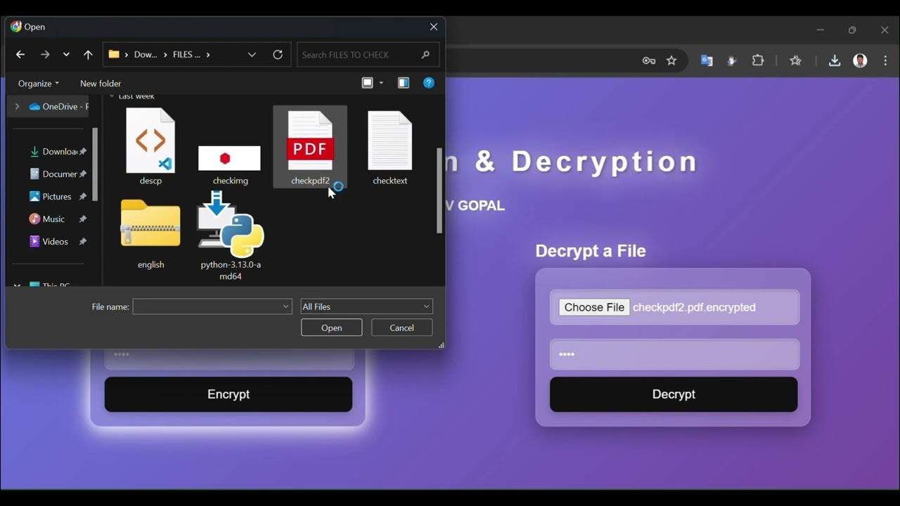 File Encryption & Decryption Python Project - YouTube