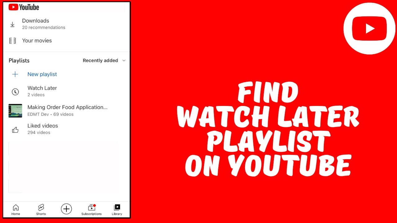 How to Find Watch Later Video On Youtube - YouTube
