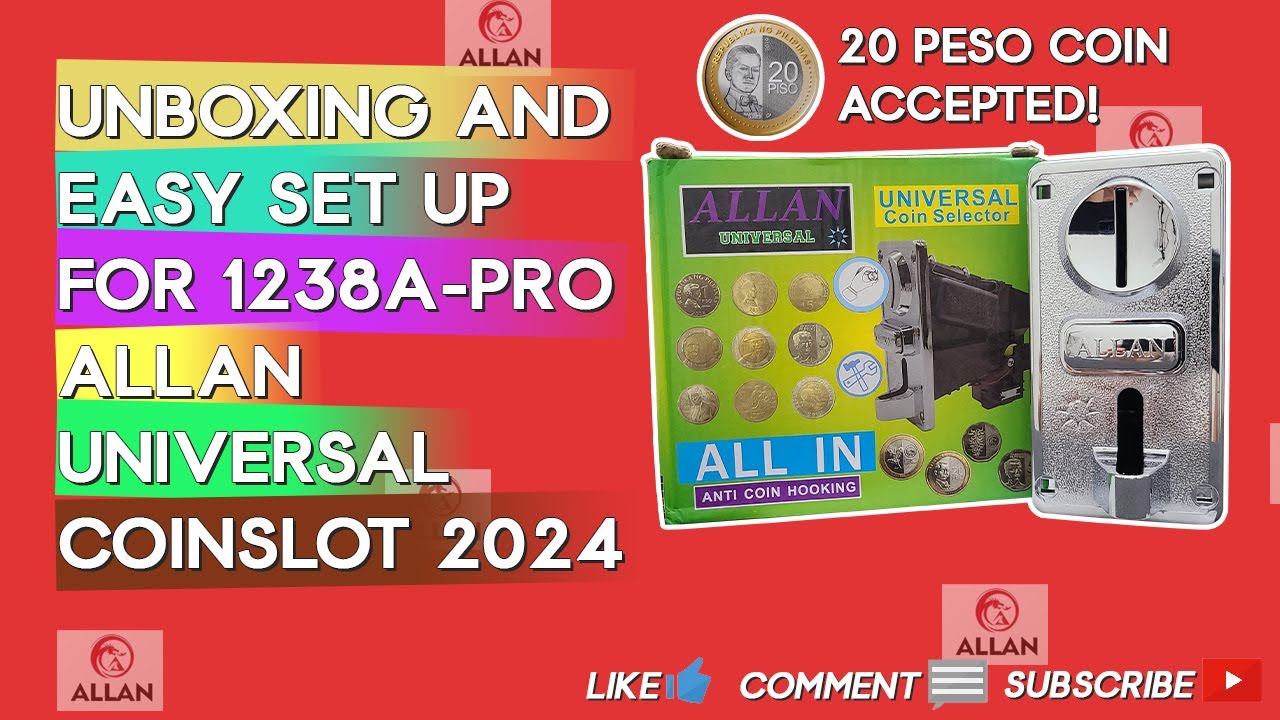 Easy Set up tutorial for 1238A-PRO Allan Universal Coinslot 2024 - YouTube