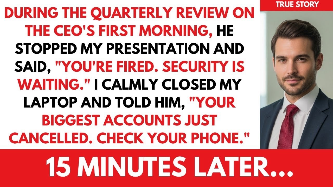 “The New CEO Fired Me Mid-Presentation — 15 Minutes Later, He Lost the ...