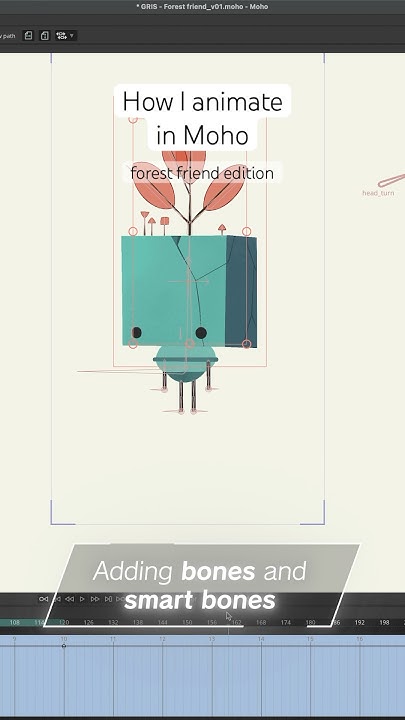how I animate in Moho | forest friend edition #grisgame #art #howto #animation @mohoanimation ...