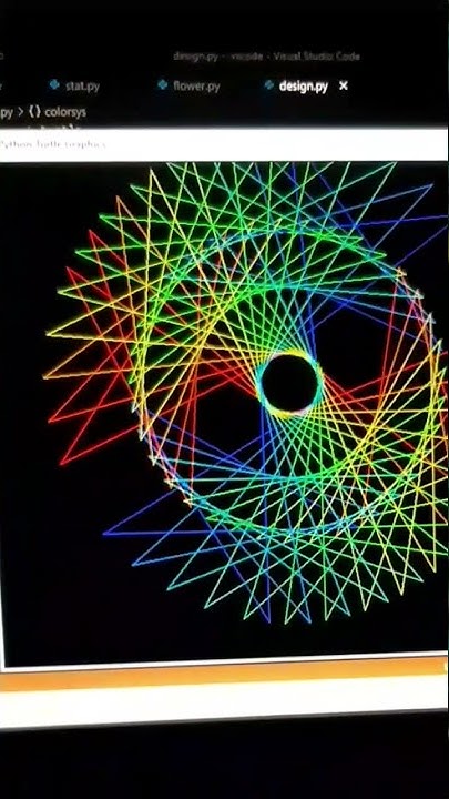 Cool Python Code For Amazing Flower Python Code Graphicdesign Montypython Youtube