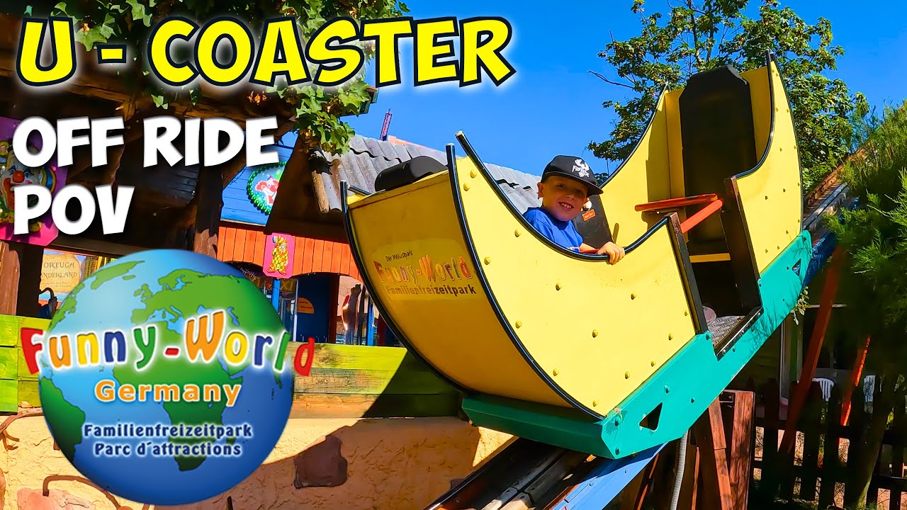 GOLDMINEN EXPRESS - U-Coaster Off Ride - FUNNY WORLD Germany - YouTube