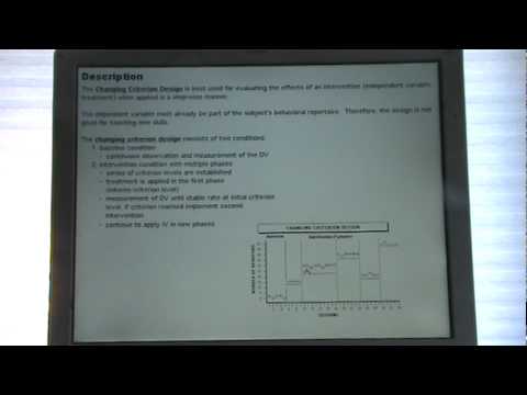 Changing Criterion Design - YouTube