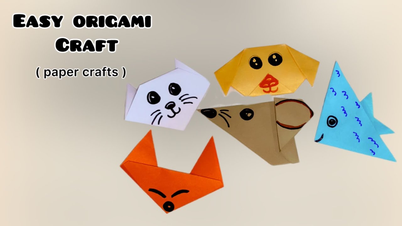 Easy Paper Origami Animals | Fun DIY Craft for Kids - YouTube