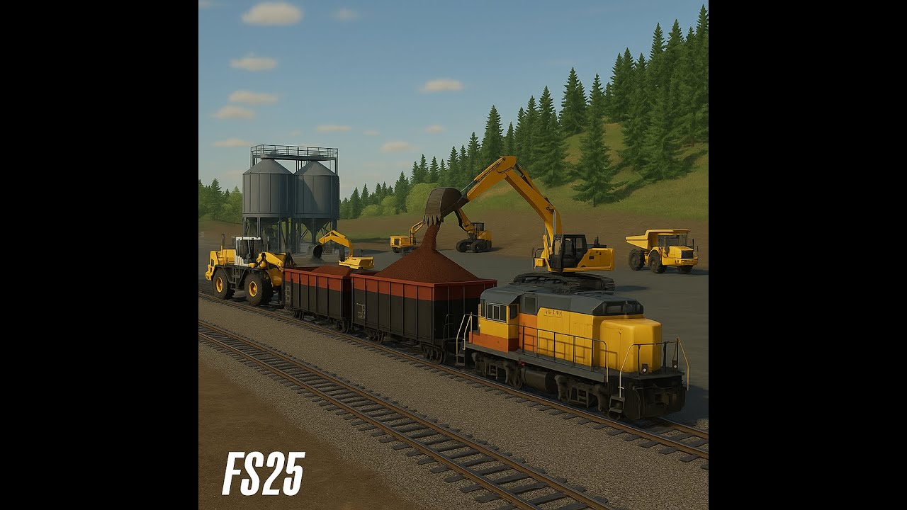 🚜 FS25 Episode 6: Preparing the Train Yard & Iron Logistics! 🚂🌲 - YouTube