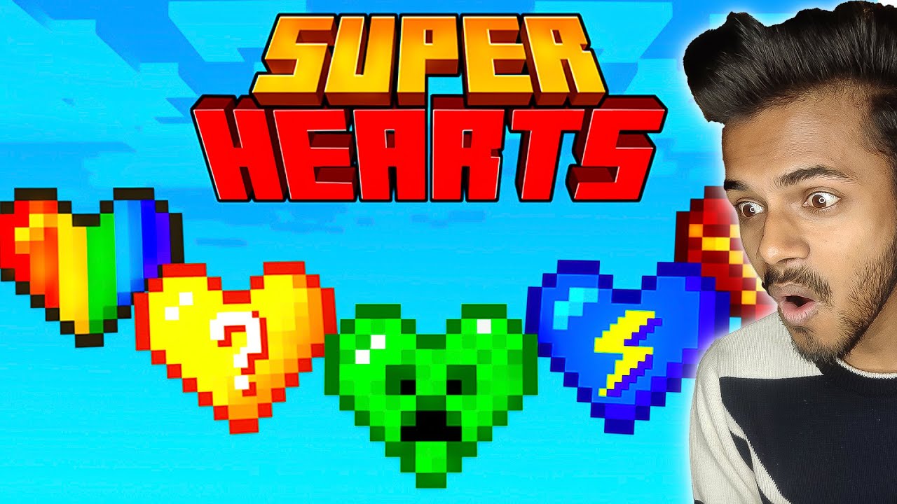 "Minecraft But There are 32 SUPER HEARTS !!😱 - YouTube