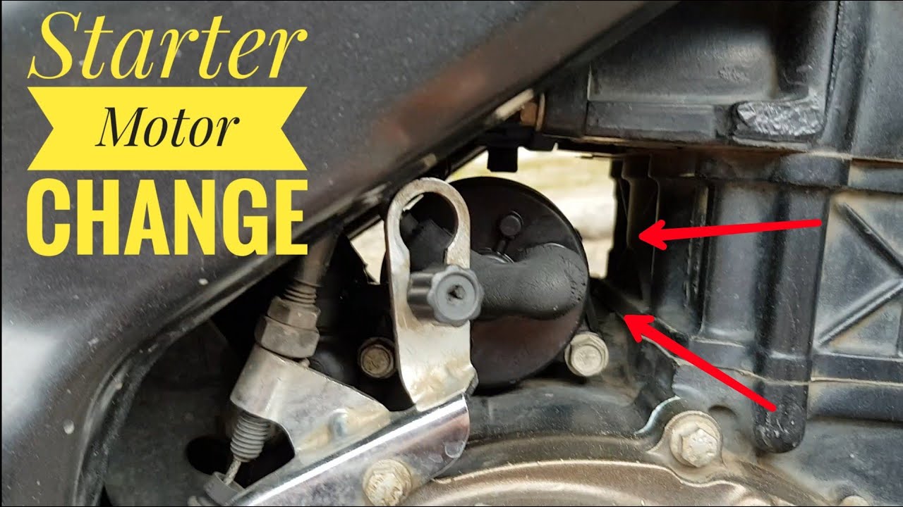 NS200 Starter Motor Change - YouTube