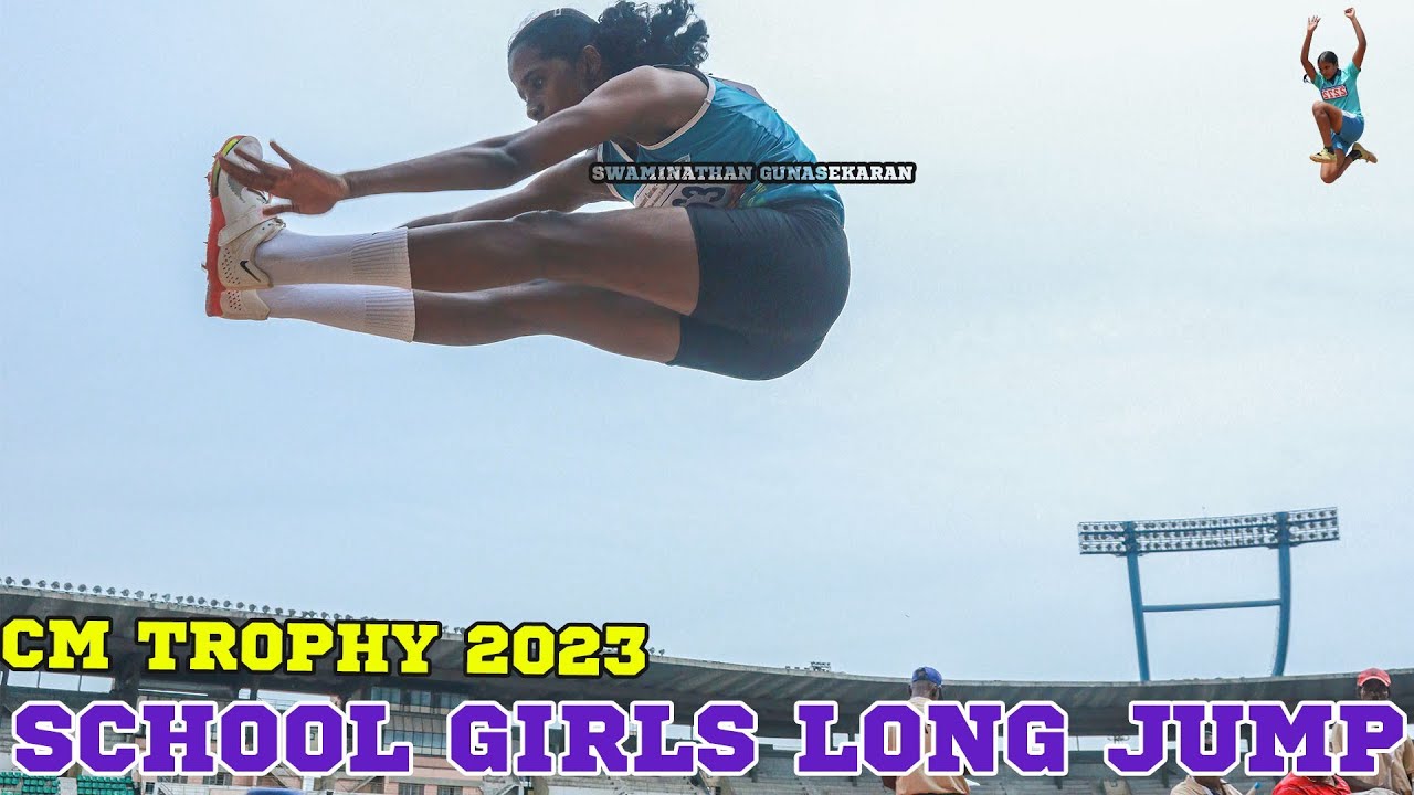 Long Jump School Girls || Prathiksha Yamuna Wins Rupees One Lakh at ...