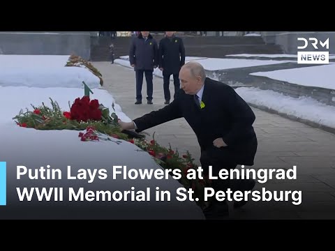 BREAKING: Putin Lays Flowers at Leningrad WWII Memorial in St. Petersburg Amid Global Tensions |AQ1B