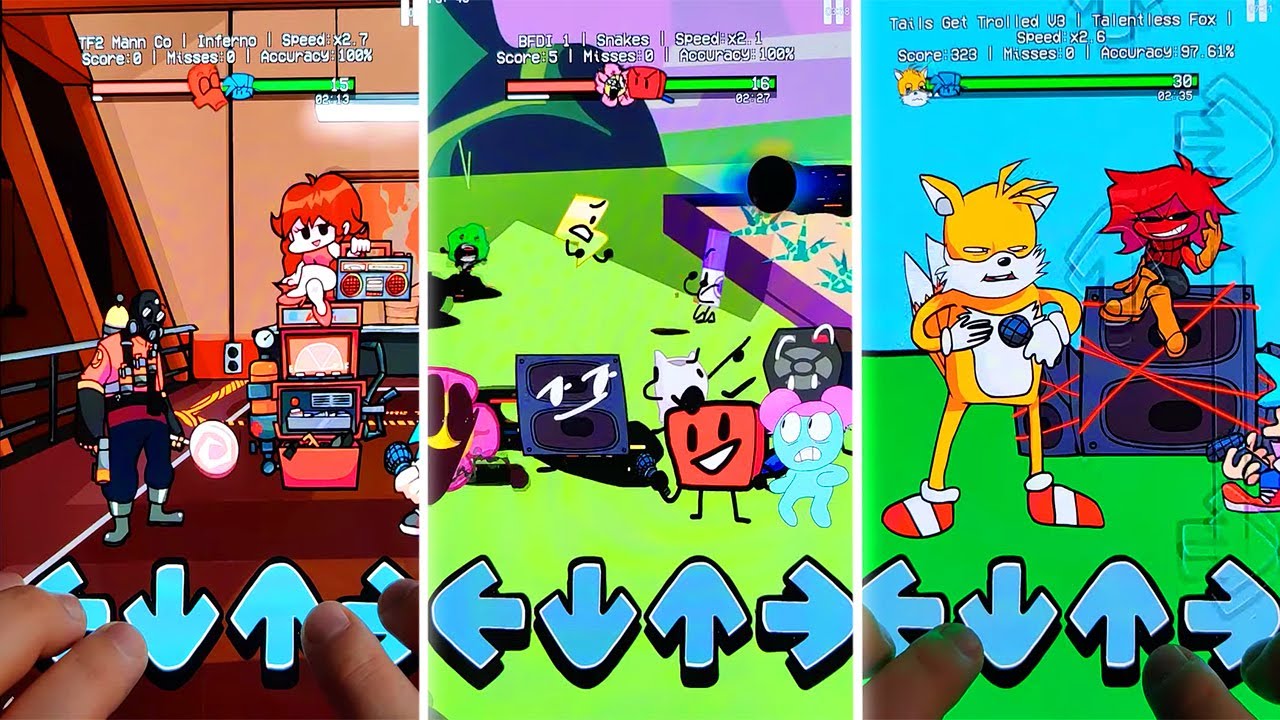 New FNF Mods VS TF2 Mann Co - Inferno,BFDI 1 - Snakes,Tails Get Trolled ...